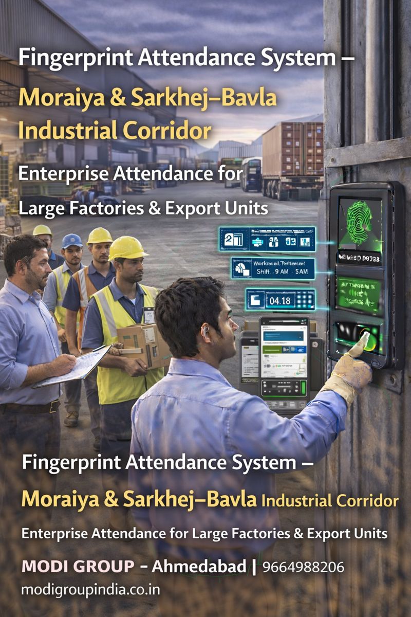 Fingerprint Attendance System in Moraiya & Sarkhej–Bavla Industrial ...