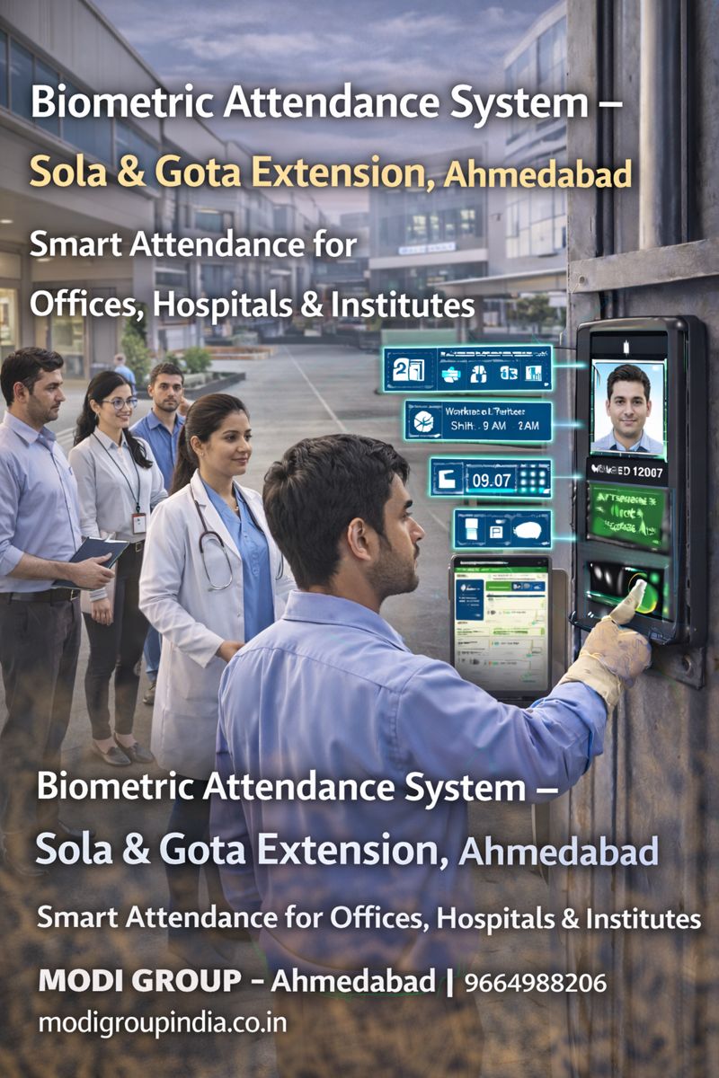 Biometric Attendance System in Sola & Gota Extension Ahmedabad – Smart ...